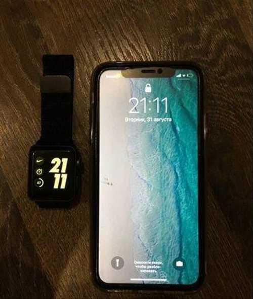 Apple iPhone xr 64gb Apple Watch 3 nike