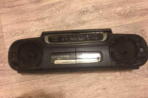 2 кассетный магнитофон с радио aiwa