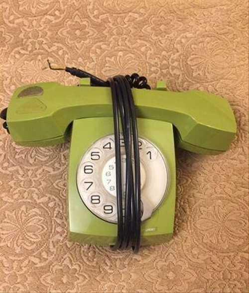 Телефон настольный дисковый Чебурашка