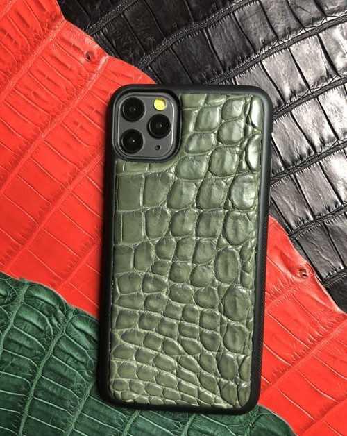 Чехол из натуральной кожи крокодила iPhone 11 Pro