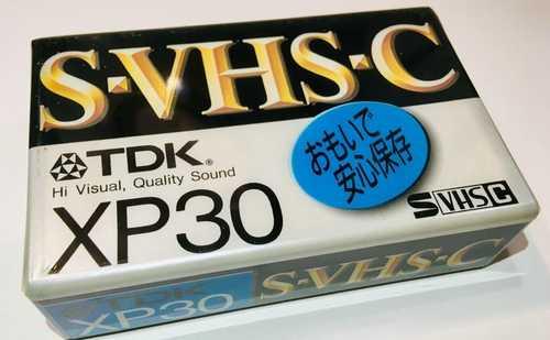 TDK XP 30 S-VHS-C видеокассета для камеры