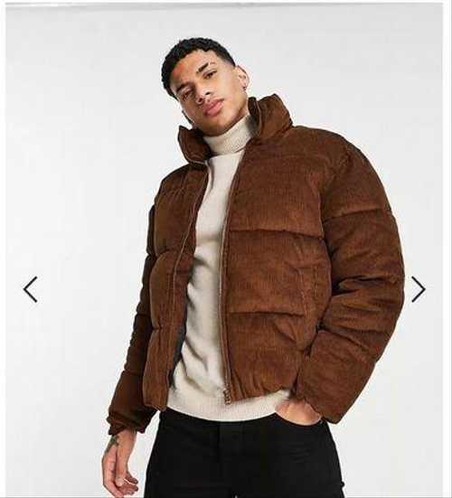 Пуховик ASOS oversized вельветовый новый