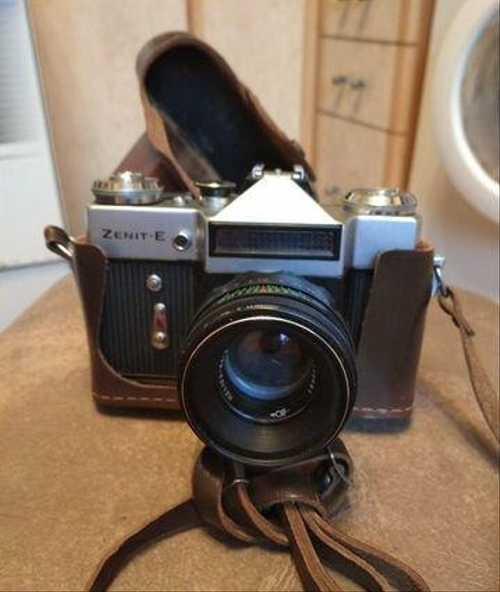 Ретро фотоаппарат зенит - Е, сделано в СССР