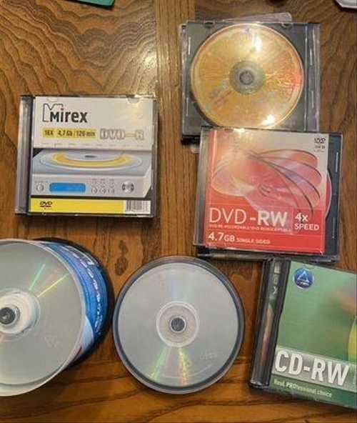 Пустые диски CD, DWD-RW