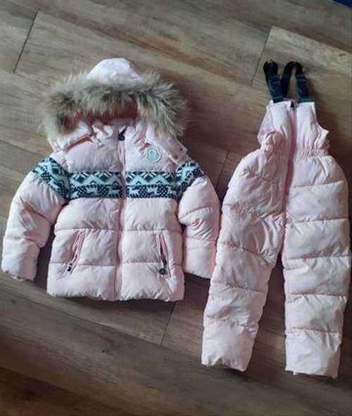 Комплект куртка и комбинезон для девочки moncler