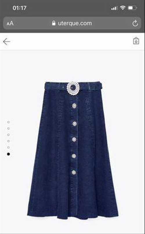 Новая юбка джинсовая uterque