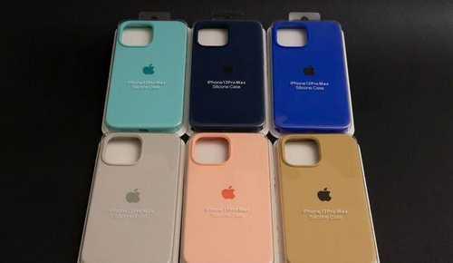 Чехол силиконовый iPhone 13 Pro Max разные цвета
