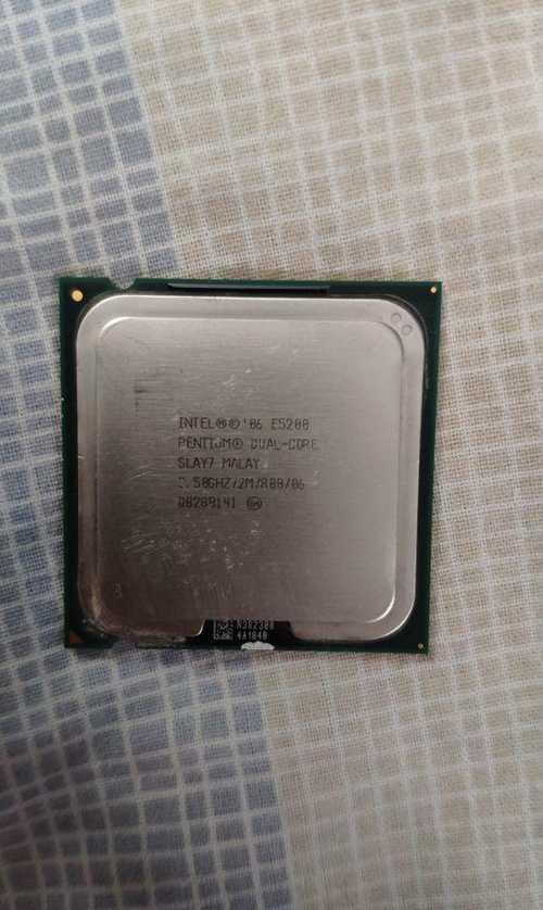 Процессор Intel dual-core E5200