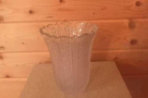 Хрустальная ваза тюльпан Crystal Bohemia. 20 см