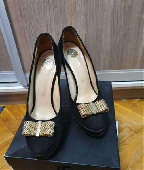 Туфли Elisabetta Franchi 39,5-40р оригинал натурал