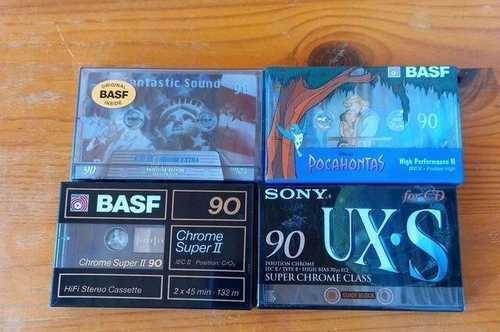 Аудиокассеты запечатанные Basf, Sony