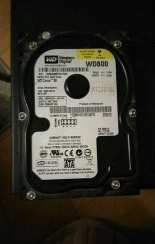 Жесткий диск western digital 80gb