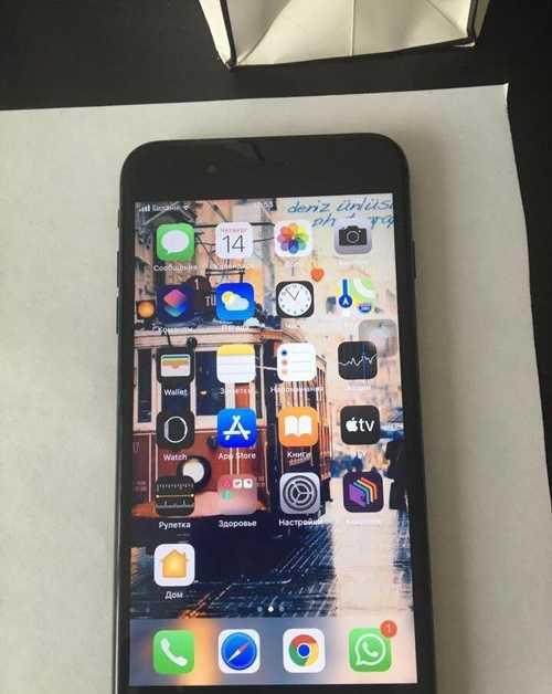 iPhone 7plus jet black/ оникс 256gb