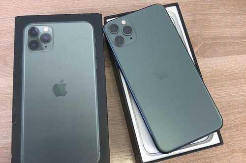 Apple. iPhone. 1.1. Pro Max 64 гб Midnight. Green