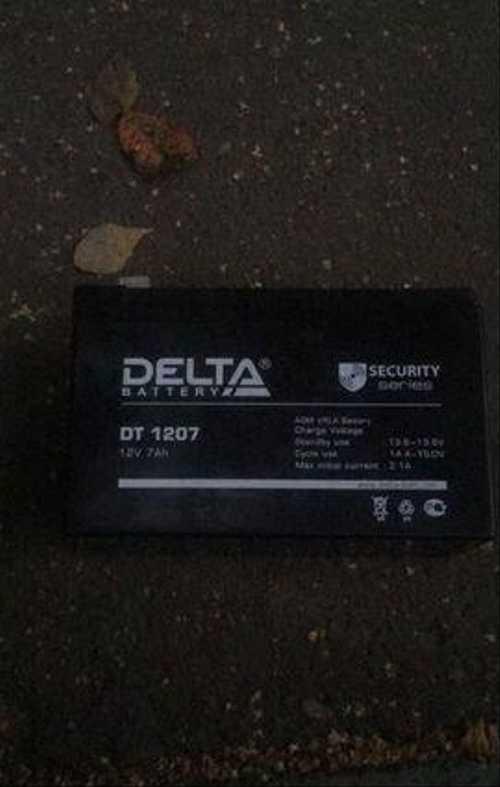 Аккумулятор delta DT 1207 12v 7ah