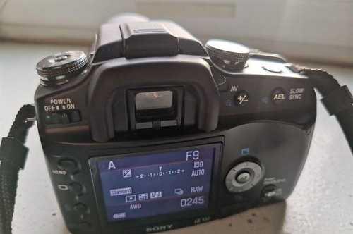 Зеркальный фотоаппарат sony A100 + KIT 18-70