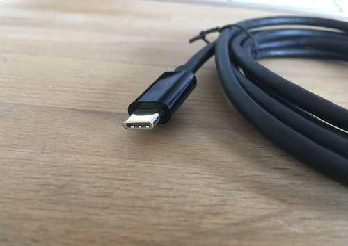 Кабель USB type-C - DisplayPort 1.8 метра, черный