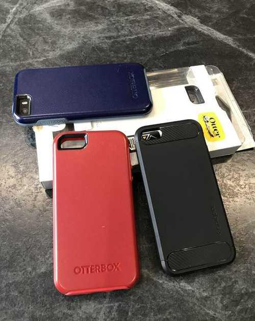 Чехлы на iPhone 5 5S SE (otterbox и spigen)