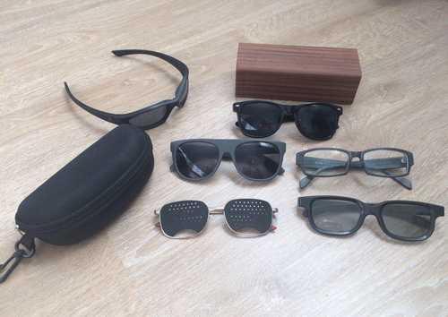 Очки солнцезащитные, очки для дали, 3d очки и чехо
