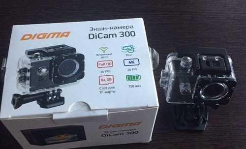 Экшн камера digma DiCam300