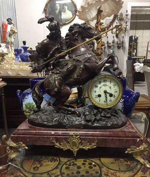 Старинные Каминные настольные часы из Европы
