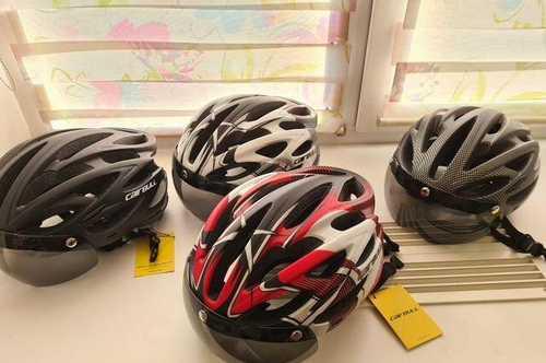 Велосипедный шлем с визором Cairbull