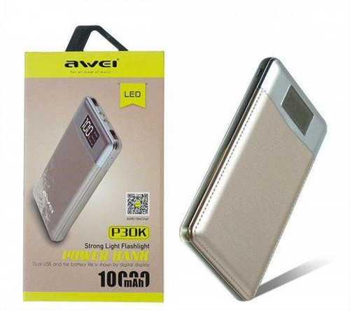 Awei P30K 10000mAh Gold Power Bank