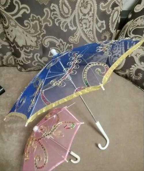 Декоративные зонтики с пайетками