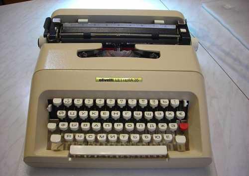 Печатная машинка Olivetti 35