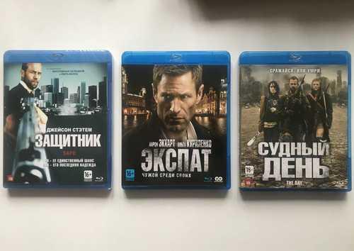 Фильмы (боевики) на Blu-ray дисках (3 шт.)