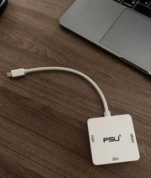 Переходник thunderbolt - VGA, DVI, hdmi