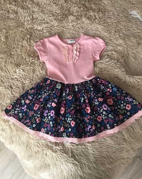 Платье праздничное нежное на девочку 2-4 г р98-104