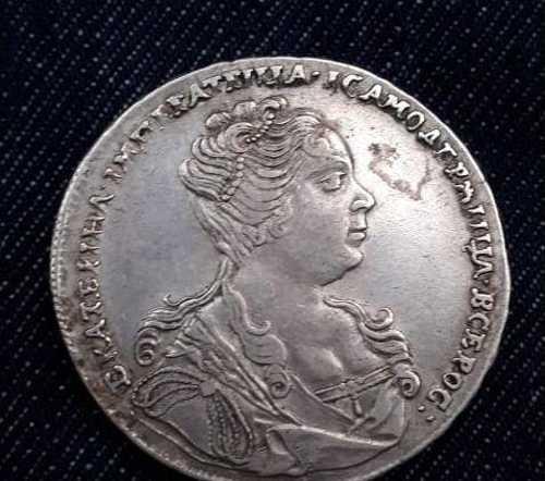 1 рубль 1727 года Екатерина 1 (портоет в право)