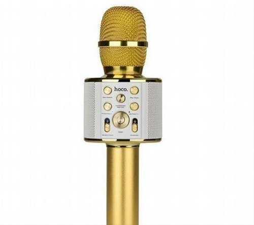 Микрофон беспроводной "hoco BK3", Золото