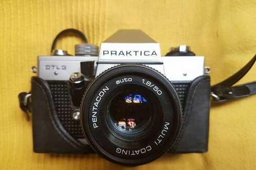 Фотоаппарат Praktica DTL3 и Pentacon 50/1.8