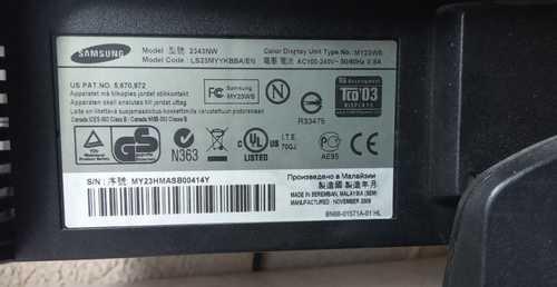 Монитор Samsung 2343nw
