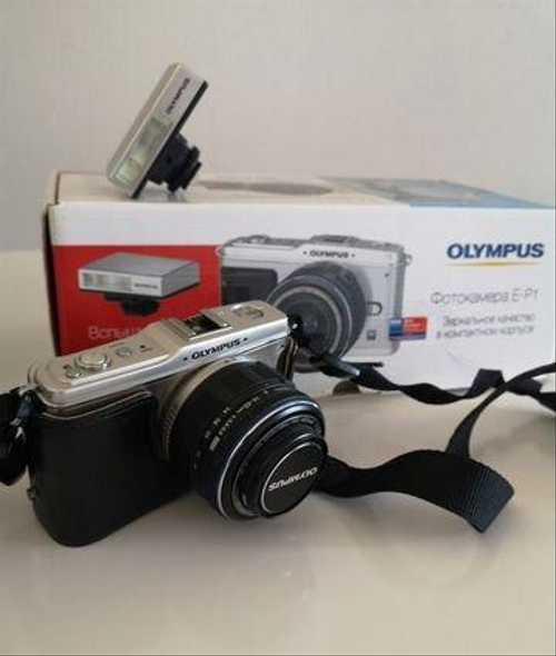 Беззеркальный фотоаппарат olympus E-P1 (14-42 mm)