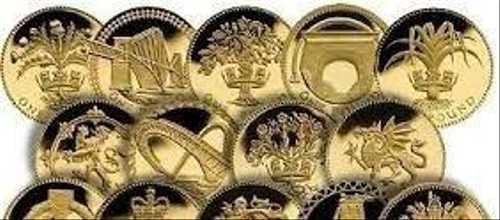 1 фунт Великобритания. все виды 1983-2016