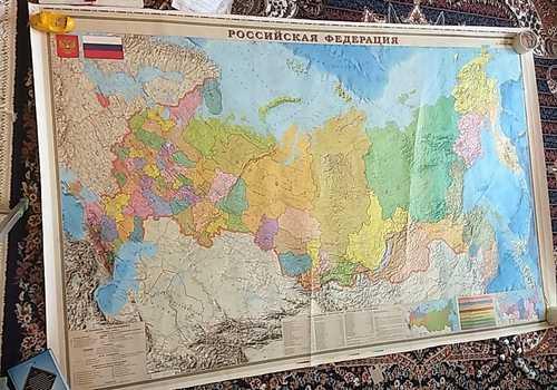 Карта России настенная