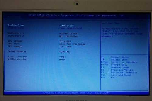 Ноутбук Samsung NP-N100S-N03RU 1.6GHz 3GB SSD 60GB