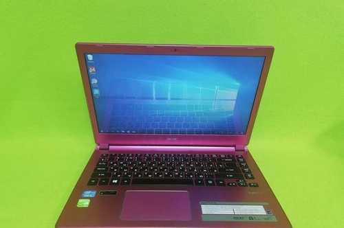 Розовый Игровой Ультрабук Acer на SSD, вес 1,7 кг
