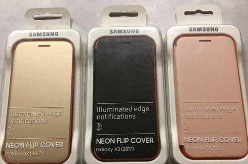 Чехол Samsung A3 2017 Neon Flip Cover