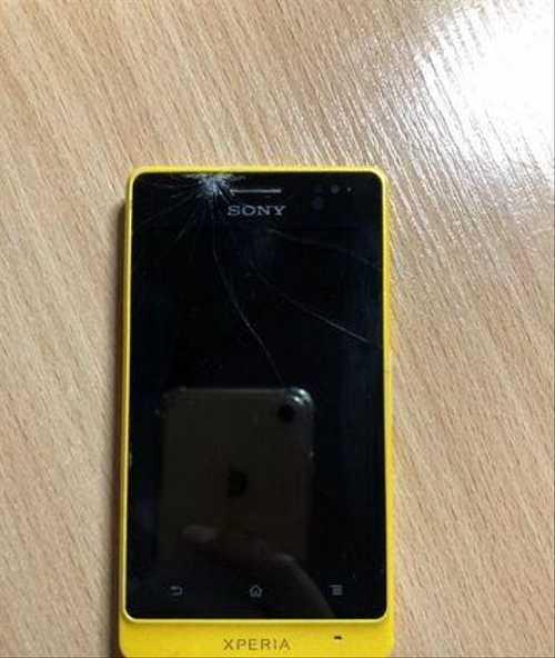 Телефон sony xperia go (Yellow)
