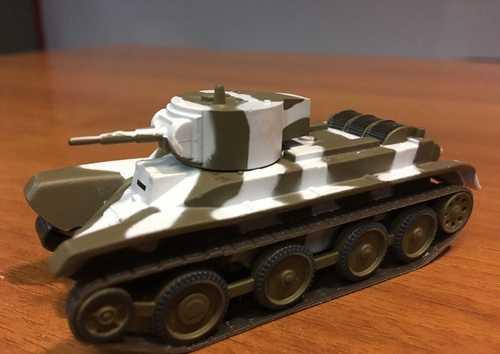 Модель танка бт-5 (период вов) в масштабе 1:72