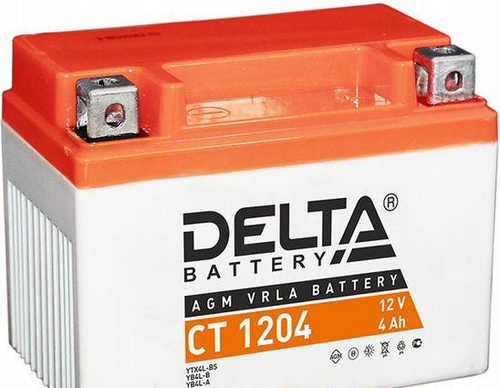 Аккумулятор AGM стартерный Delta CT 1204