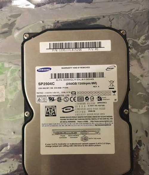 Жесткий диск samsung 250 gb