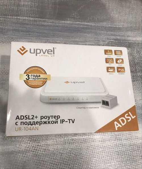 Модем-роутер adsl2 Upvel UR-104AN