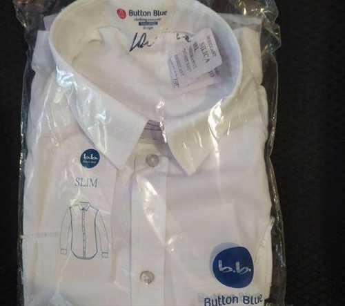 Рубашка белая с длинным рукавом