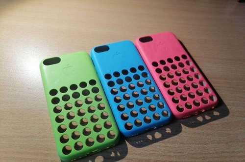 Оригинальные силиконовые чехлы для iPhone 5c