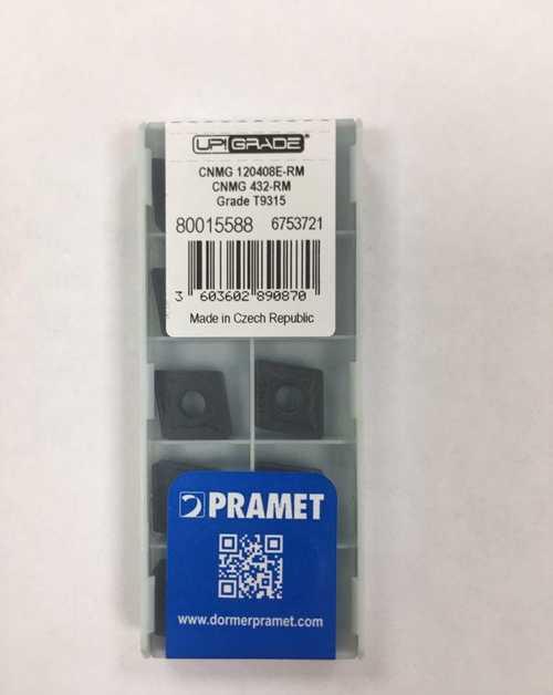 Пластина твердосплавная Pramet cnmg120408E-RM T931